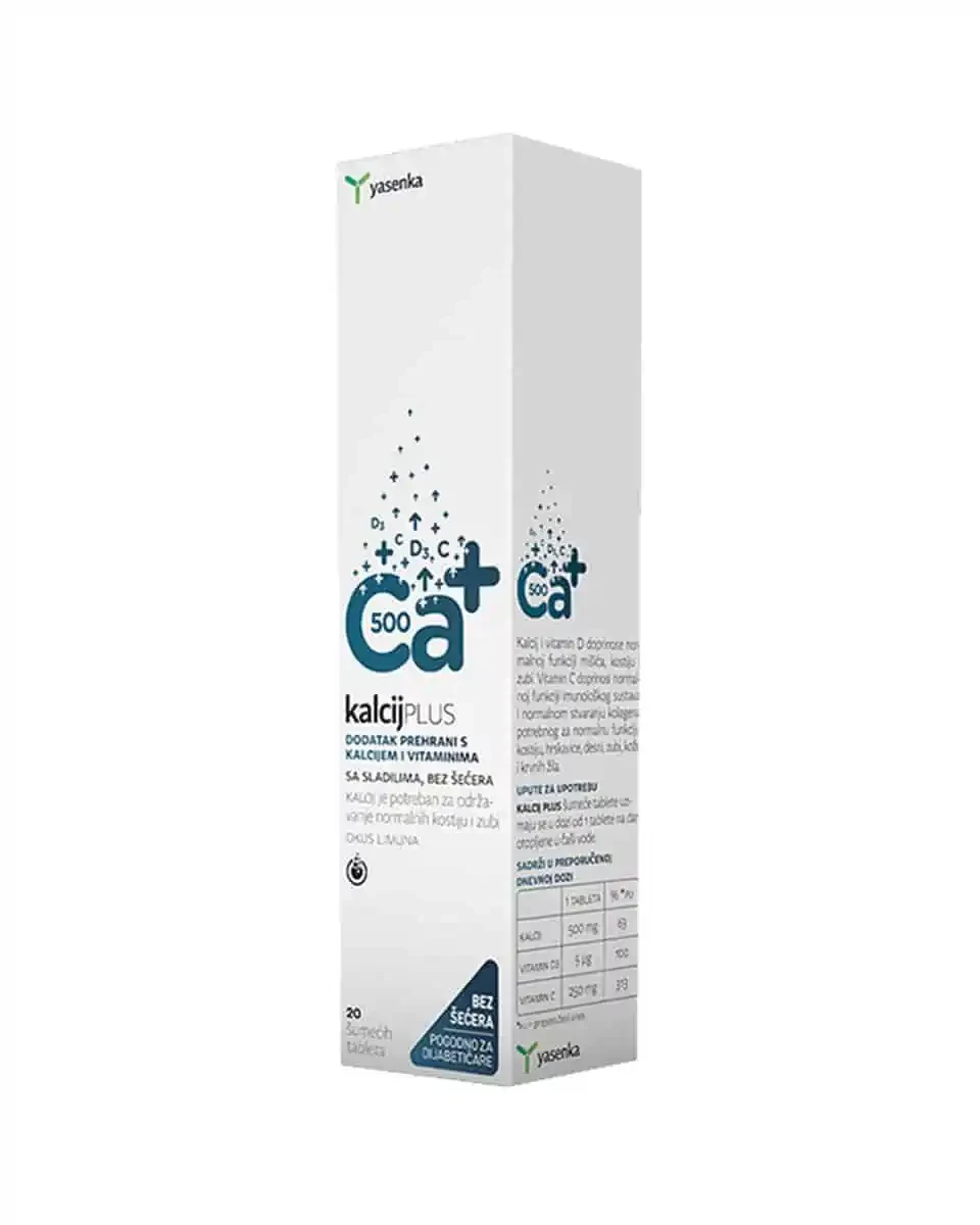 YASENKA -CA+CALCIUM PLUS EFF TAB 20'S | MEDILIFE PHARMACY-ONLINE-DUBAI-UAE