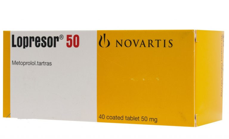Lopressor 50mg (metoprolol 50 mg ) Tablet 40's-medilofe pharmacy-uae