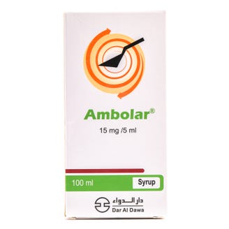 AMBOLAR 15 MG / 5 ML SYRUP 100 ML
